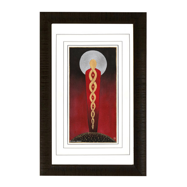 Accelerated Transformation - Watercolour and Gold Acrylic - 27 x 14 cm ...